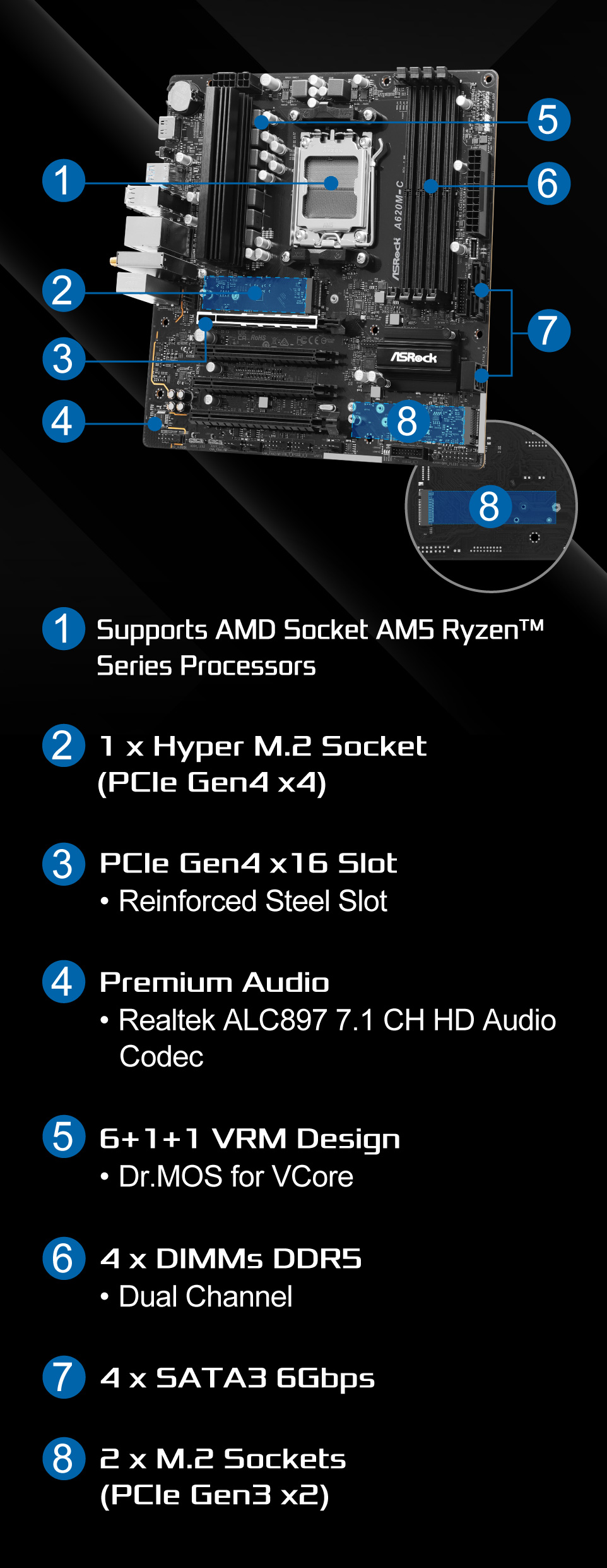ASRock > A620M-C R2.0