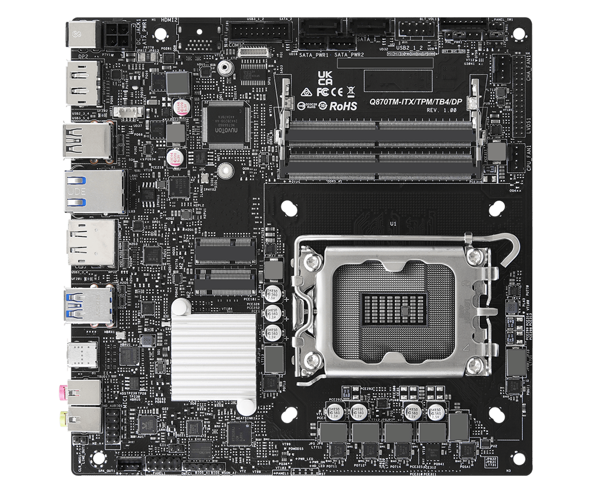 ASRock > Q870TM-ITX/TPM/TB4/DP